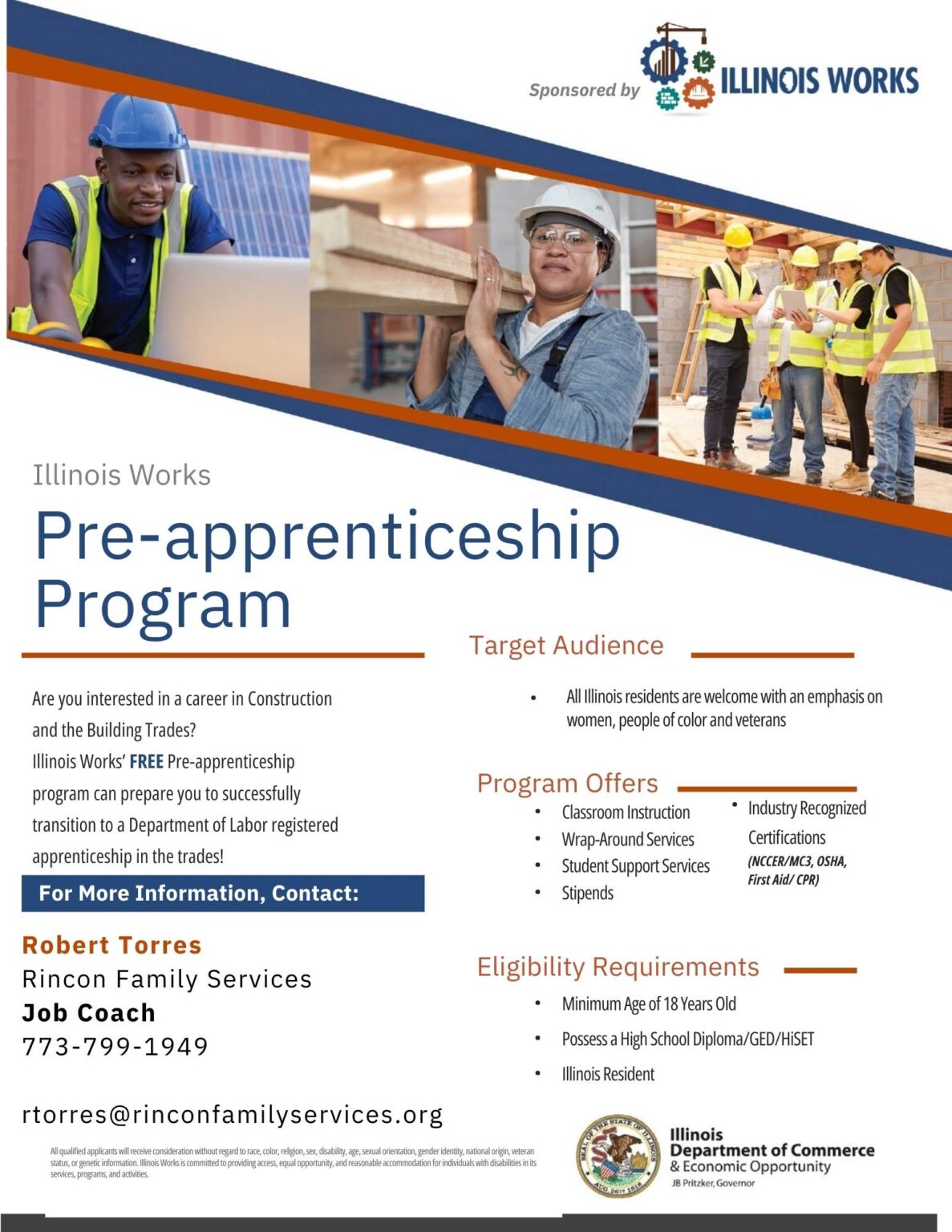 Construction Pre-Apprenticeship Program – Rincon Family Services