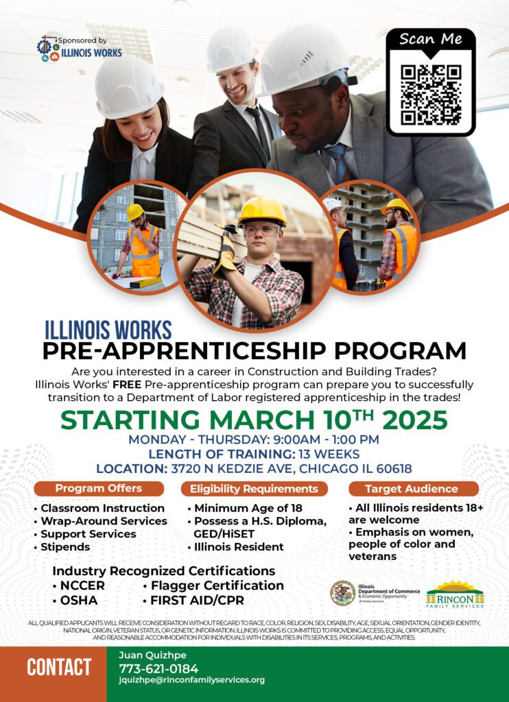 Construction Pre-Apprenticeship Program – Rincon Family Services